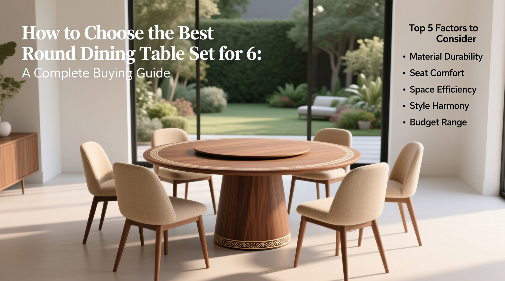 How to Choose the Best Round Dining Table Set for 6: A Complete Buying Guide