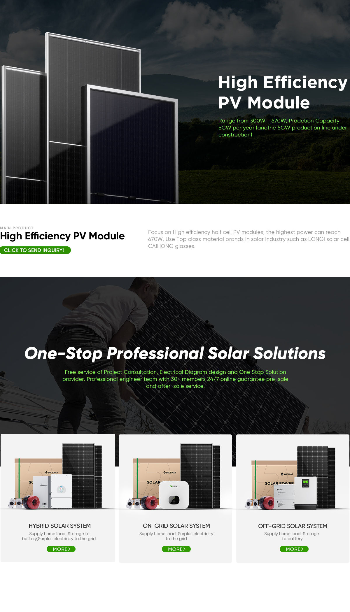 Sail Solar Energy Co., Ltd. - Solar Panel, Gel Battery