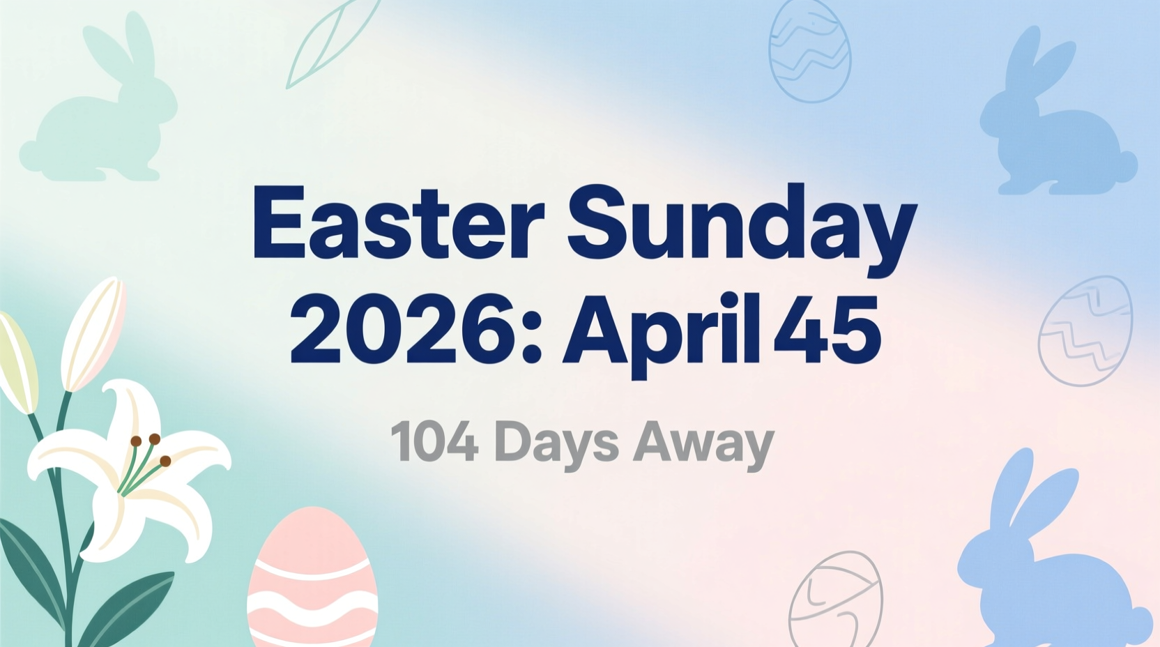 Easter Sunday 2026: April 5, 104 Days Away