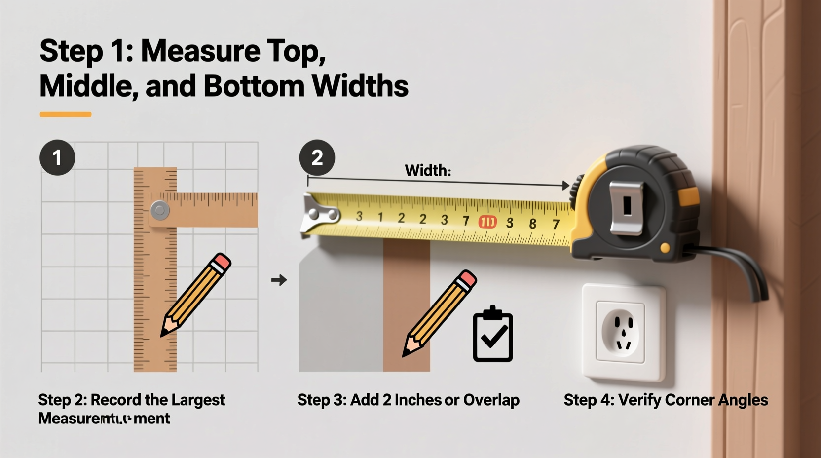 Step By Step Guide To Accurately Measuring Walls For Removable Wallpaper
