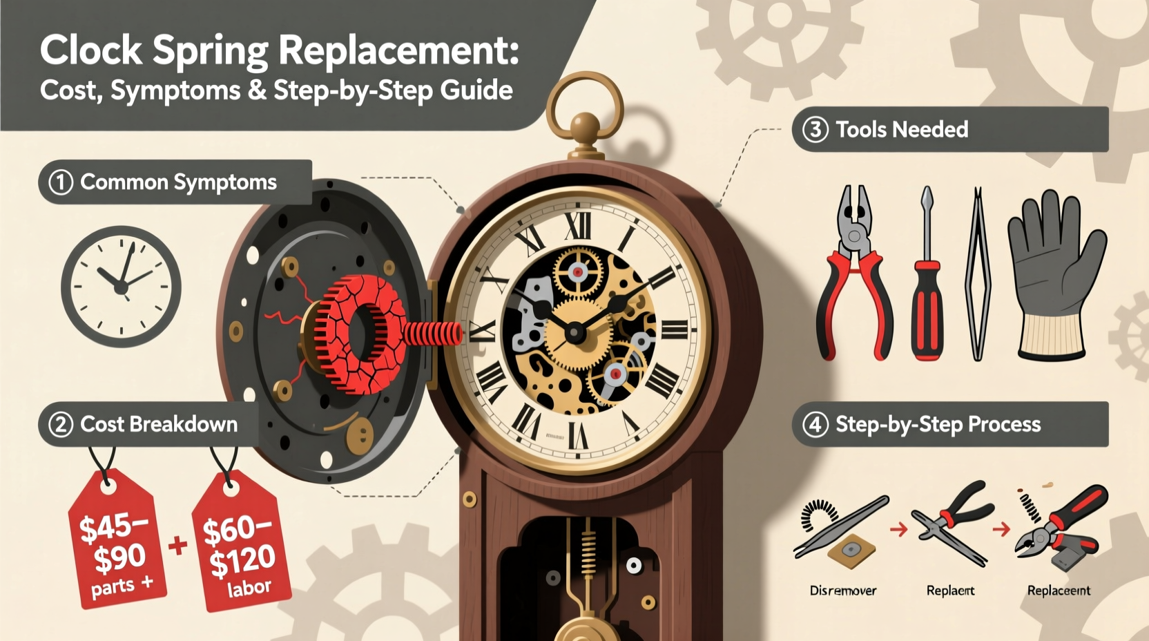 Clock Spring Replacement: Cost, Symptoms & Step-by-Step Guide