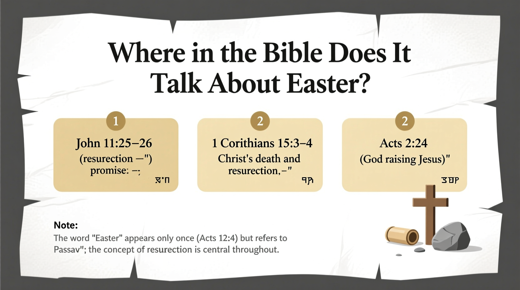 Where in the Bible Does It Talk About Easter?