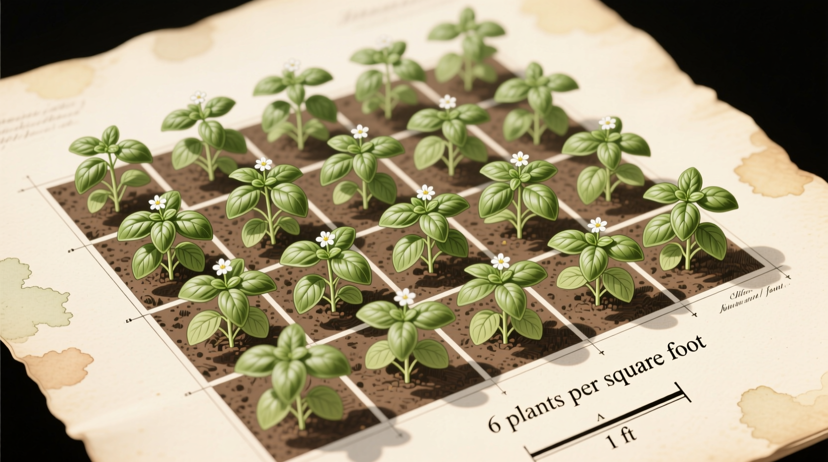 How Many Basil Plants Per Square Foot?