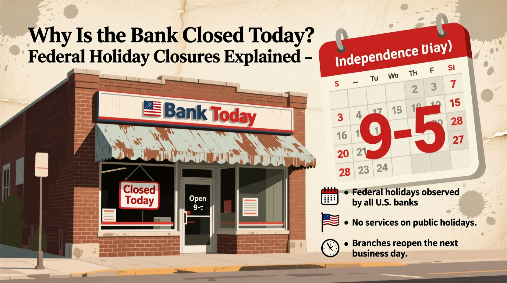 Why Is The Bank Closed Today Federal Holiday Closures Explained