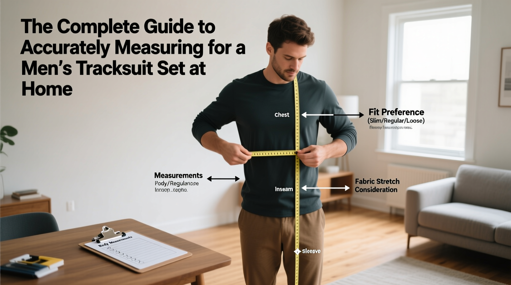 The Complete Guide To Accurately Measuring For A Mens Tracksuit Set At Home
