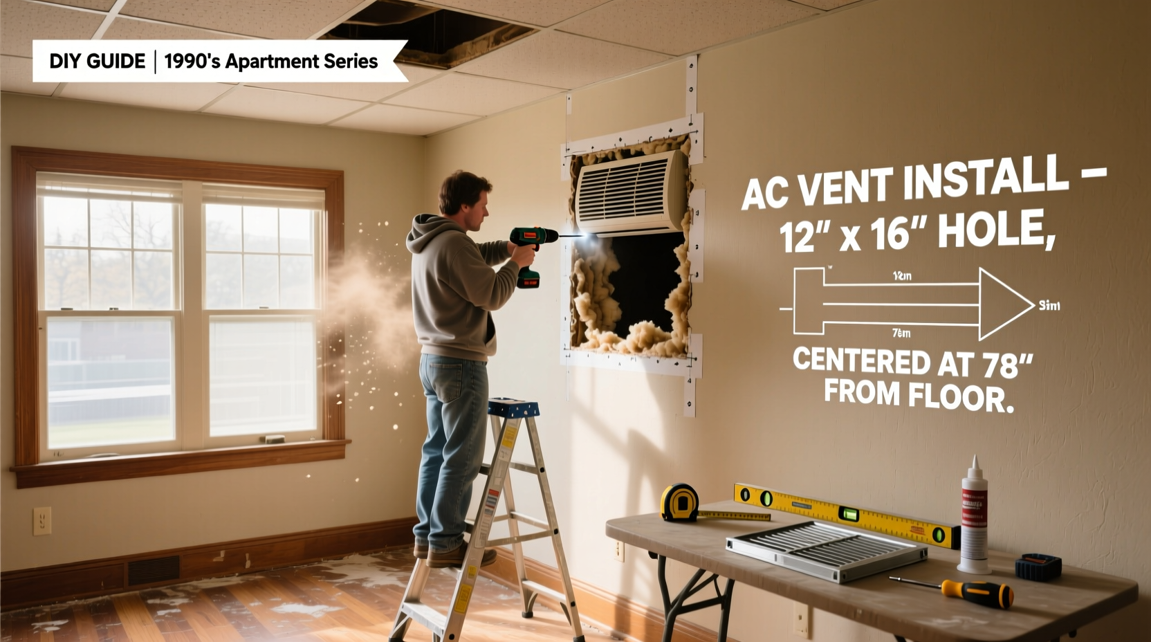 DIY AC Vent Install for 1990s Apartment: Full Guide