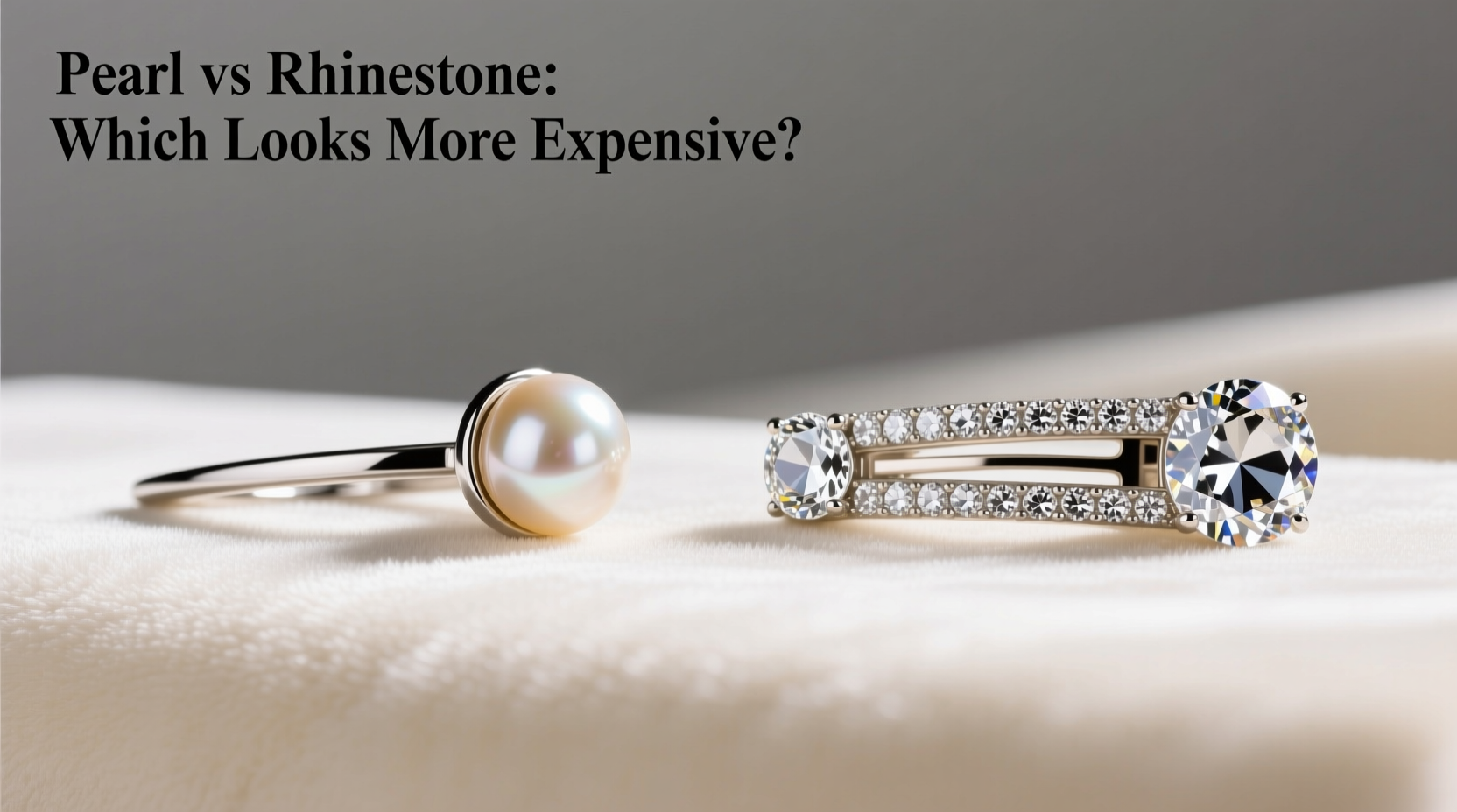 Pearl Vs Rhinestone Barrette Which One Actually Looks More Expensive In ...