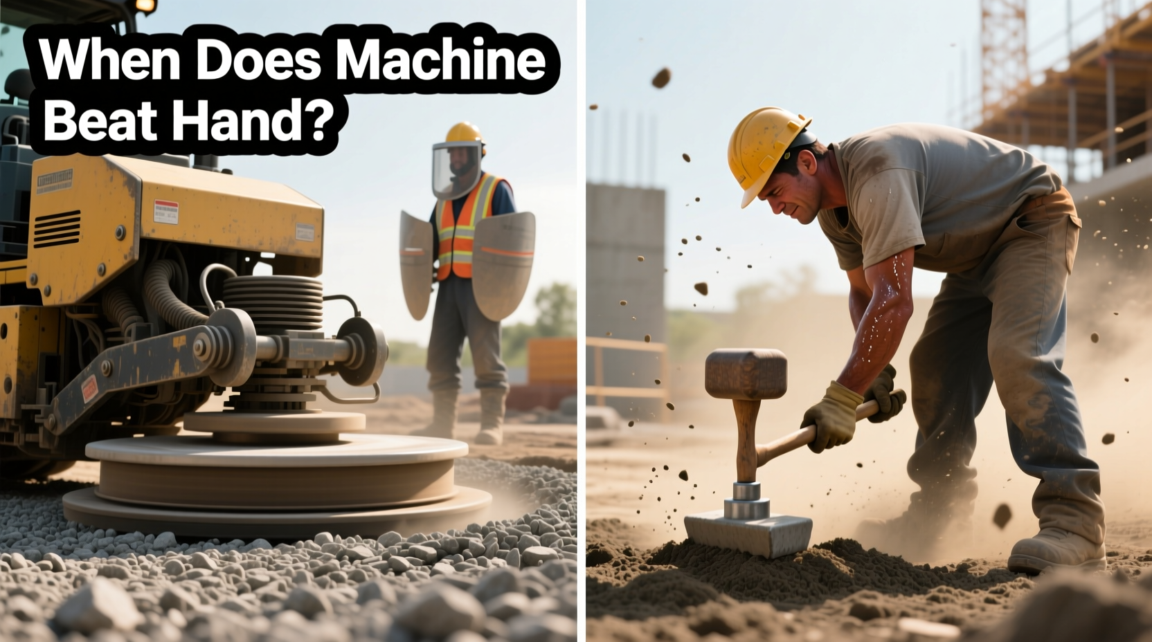 Plate Compactor Vs Hand Tamper When Does A Machine Really Beat Doing It ...