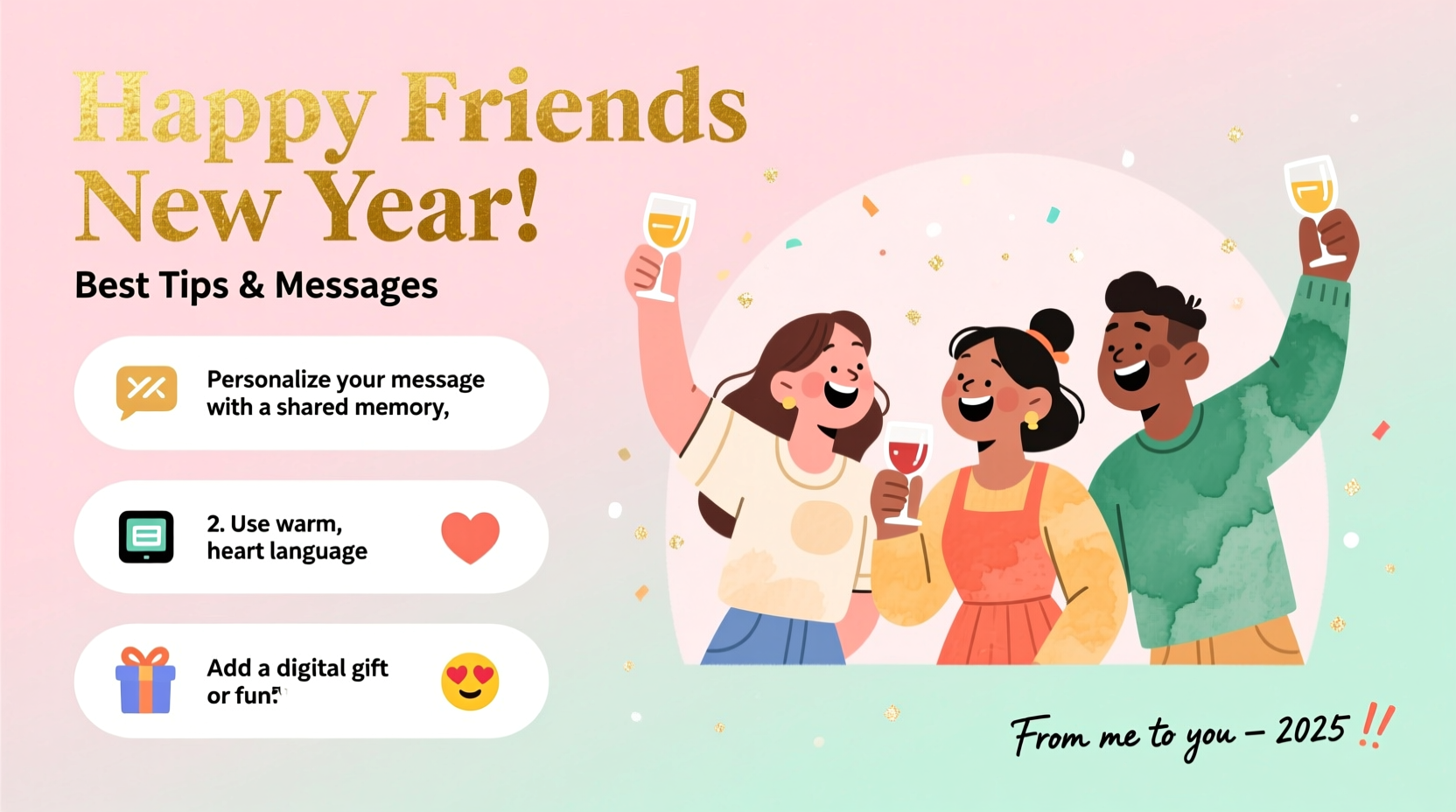 How to Wish Your Friends Happy New Year: Best Tips & Messages