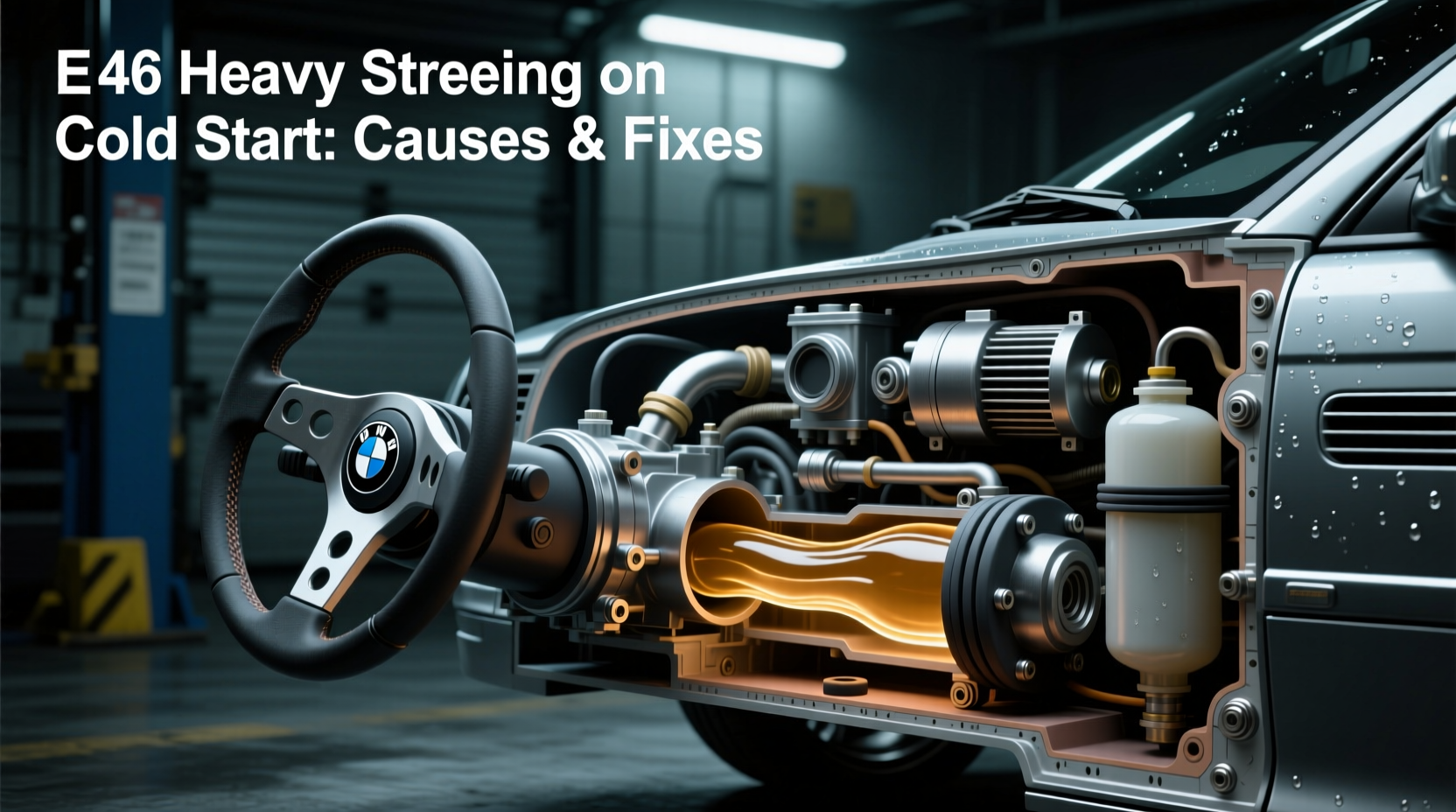 E46 Heavy Steering on Cold Start: Causes & Fixes