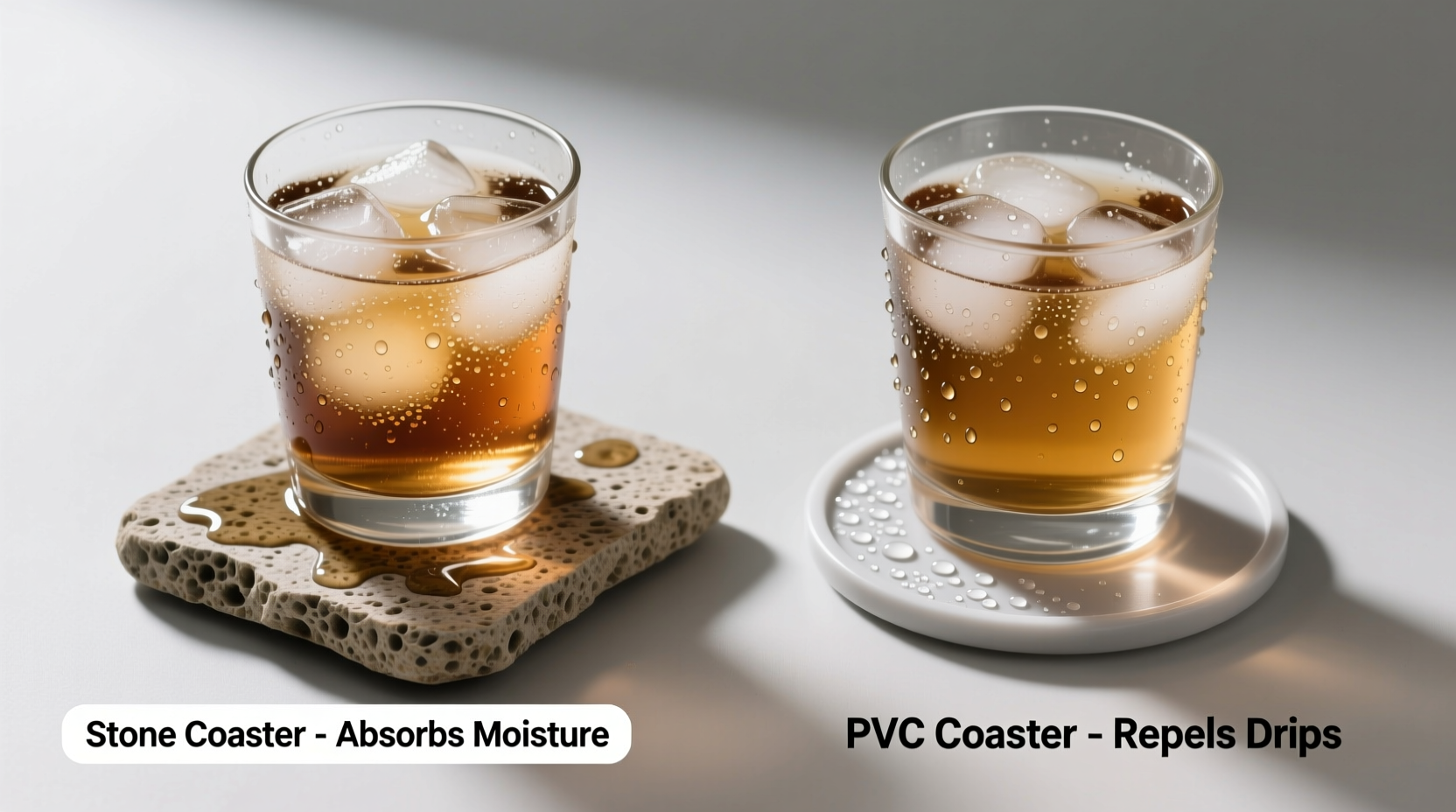 Absorbent Stone Coasters Vs Pvc Which Actually Stops The Condensation ...