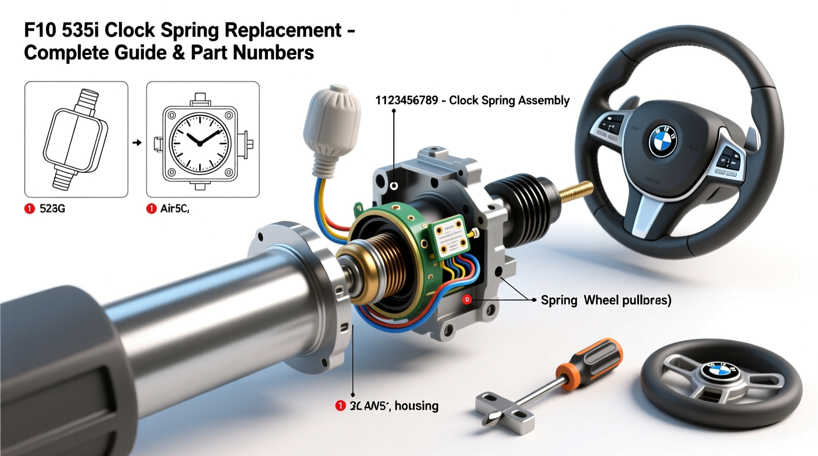 535i Clock Spring Replacement: Full F10 Guide & Part Numbers