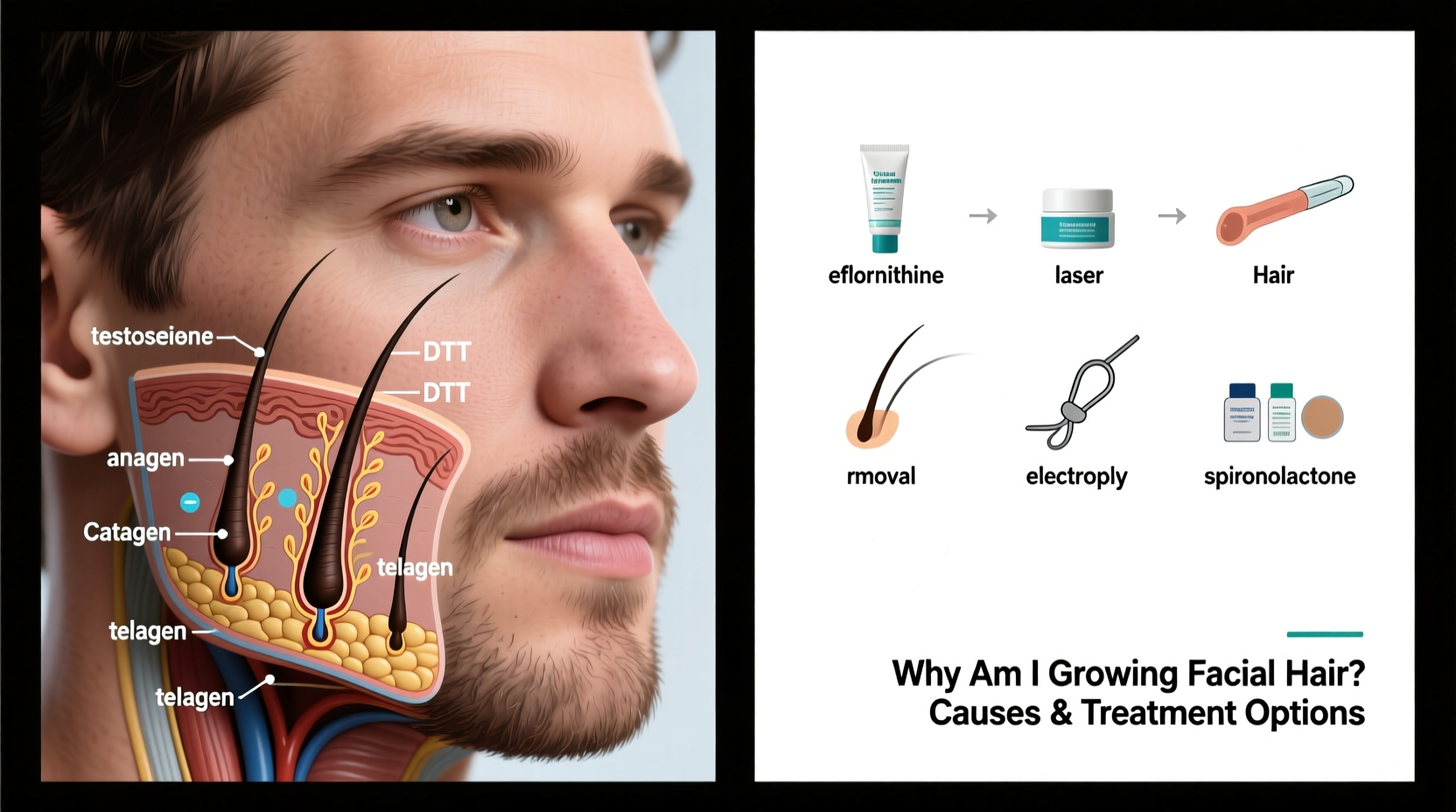 Why Am I Growing Facial Hair Causes Treatment Options
