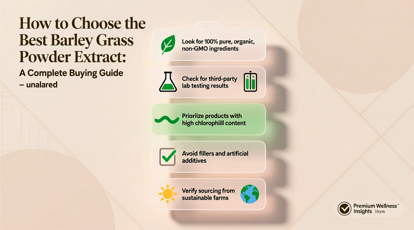 How to Choose the Best Barley Grass Powder Extract: A Complete Buying Guide