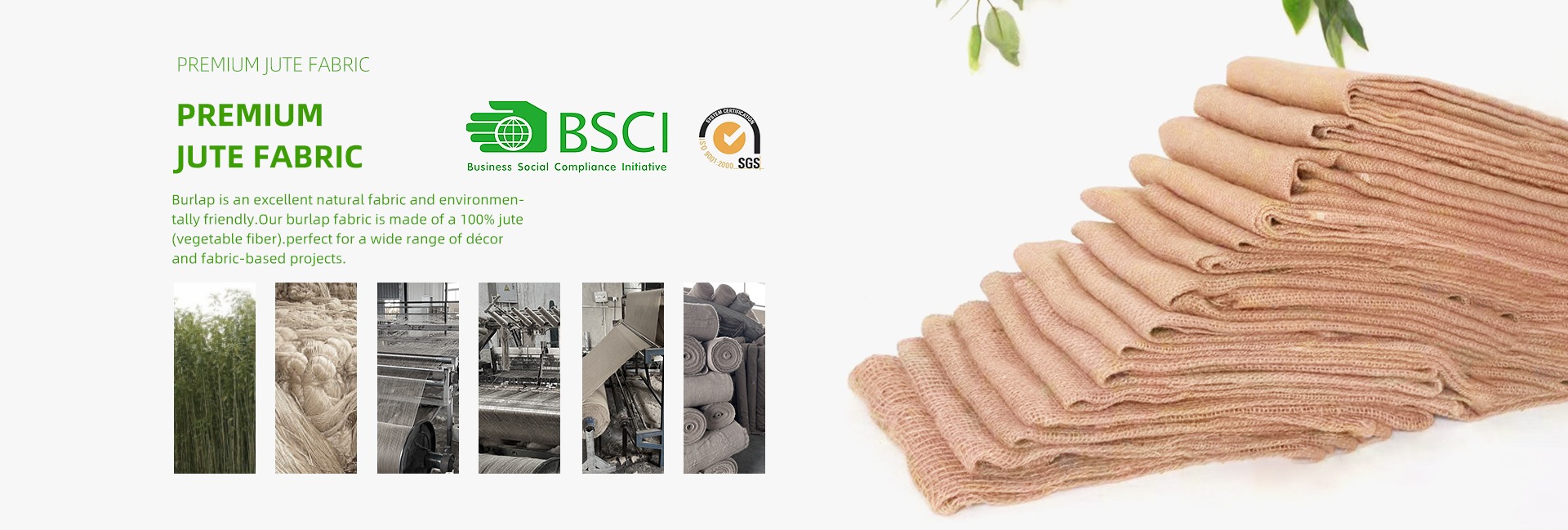 Zhejiang Jiahe Textile Co., Ltd. - Jute Fabric, Jute Sack