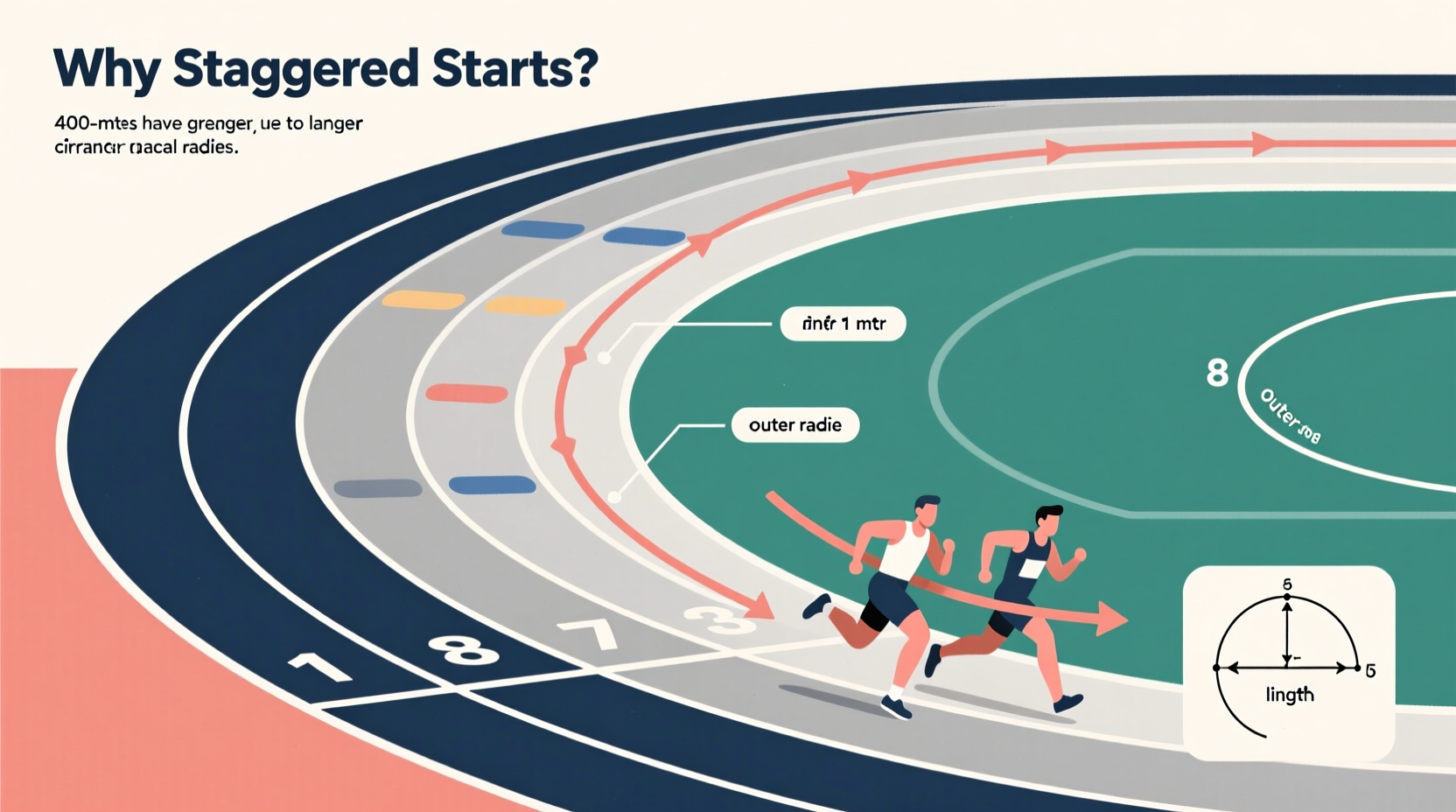 Why Staggered Starts In Track Races Understanding The Lanes
