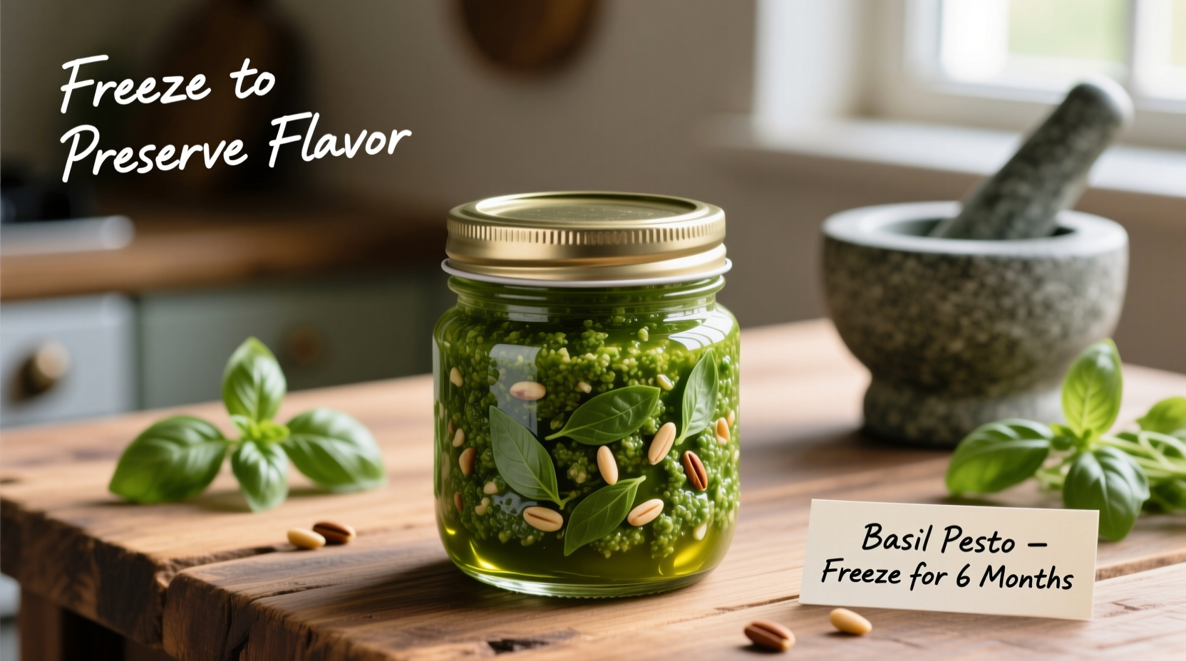 How to Freeze Basil Pesto Properly
