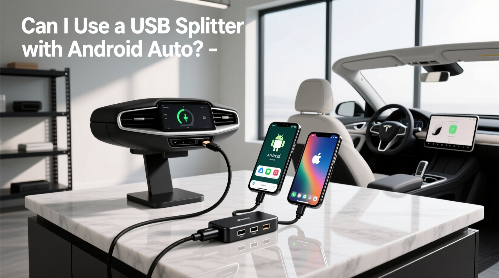 USB-C Splitter for Android Auto CarPlay Guide