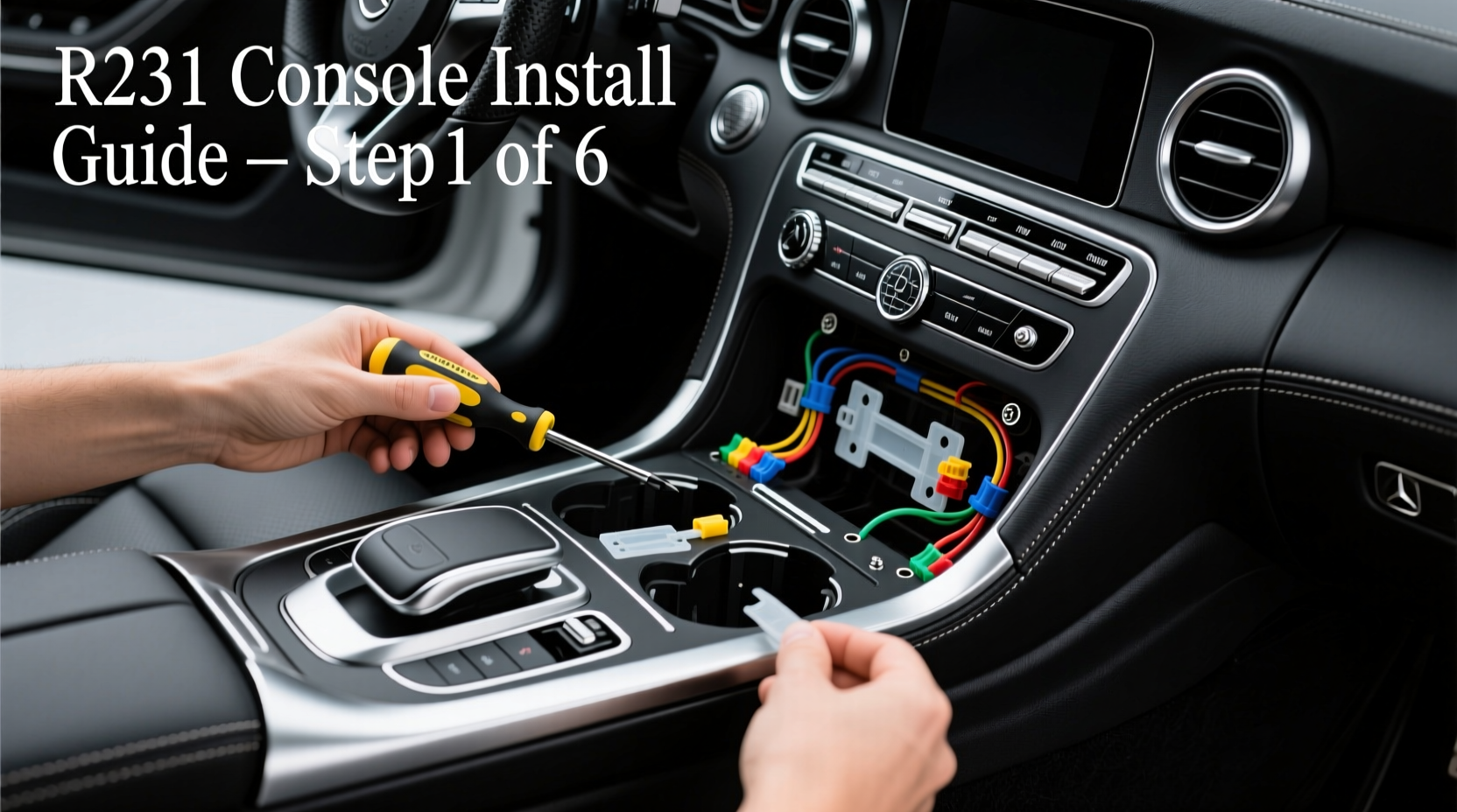 R231 Console Install DIY: Step-by-Step Guide for Mercedes SL