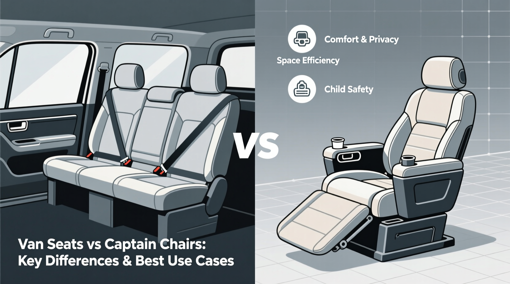 Van Seats vs Captain Chairs: Key Differences & Best Use Cases