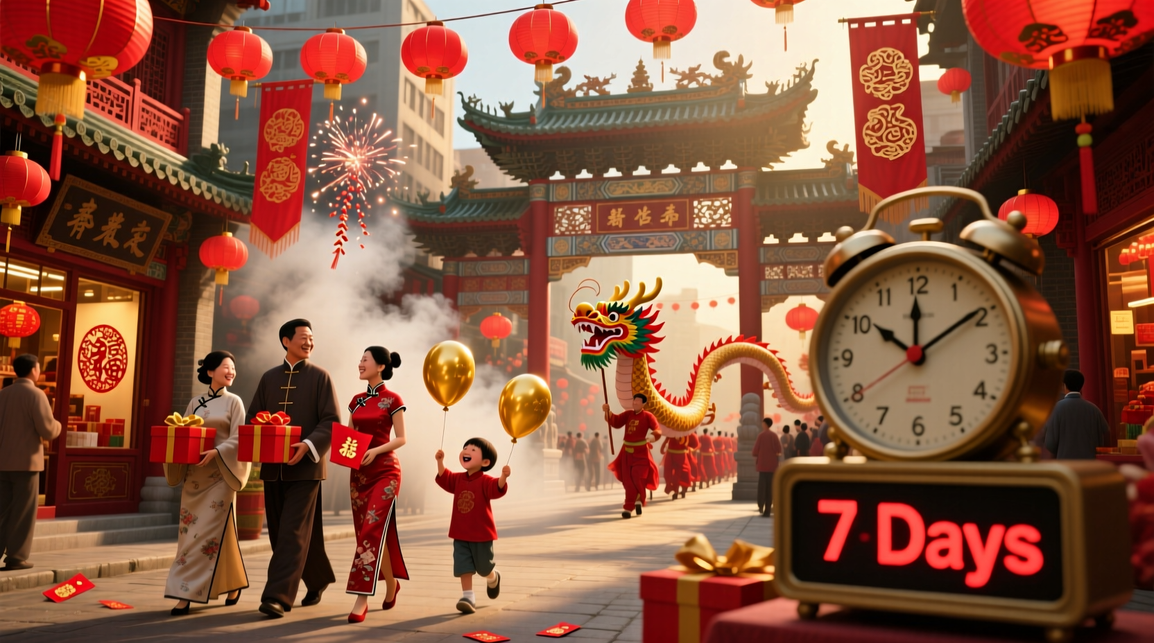 Chinese New Year 2018 Holiday Lasted 7 Days