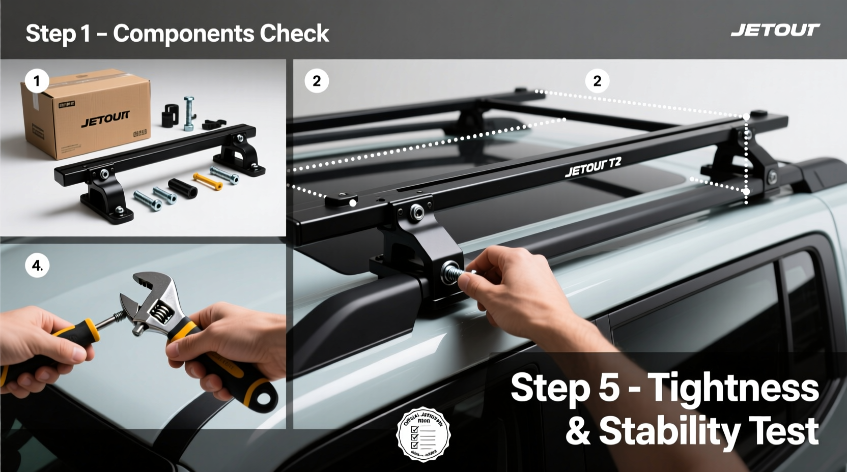 Jetour T2 Roof Rack Installation Guide: Step-by-Step Instructions