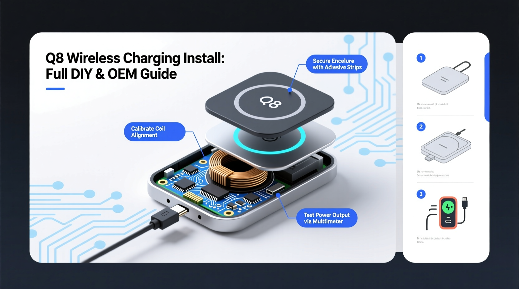 Q8 Wireless Charging Install: Full DIY & OEM Guide