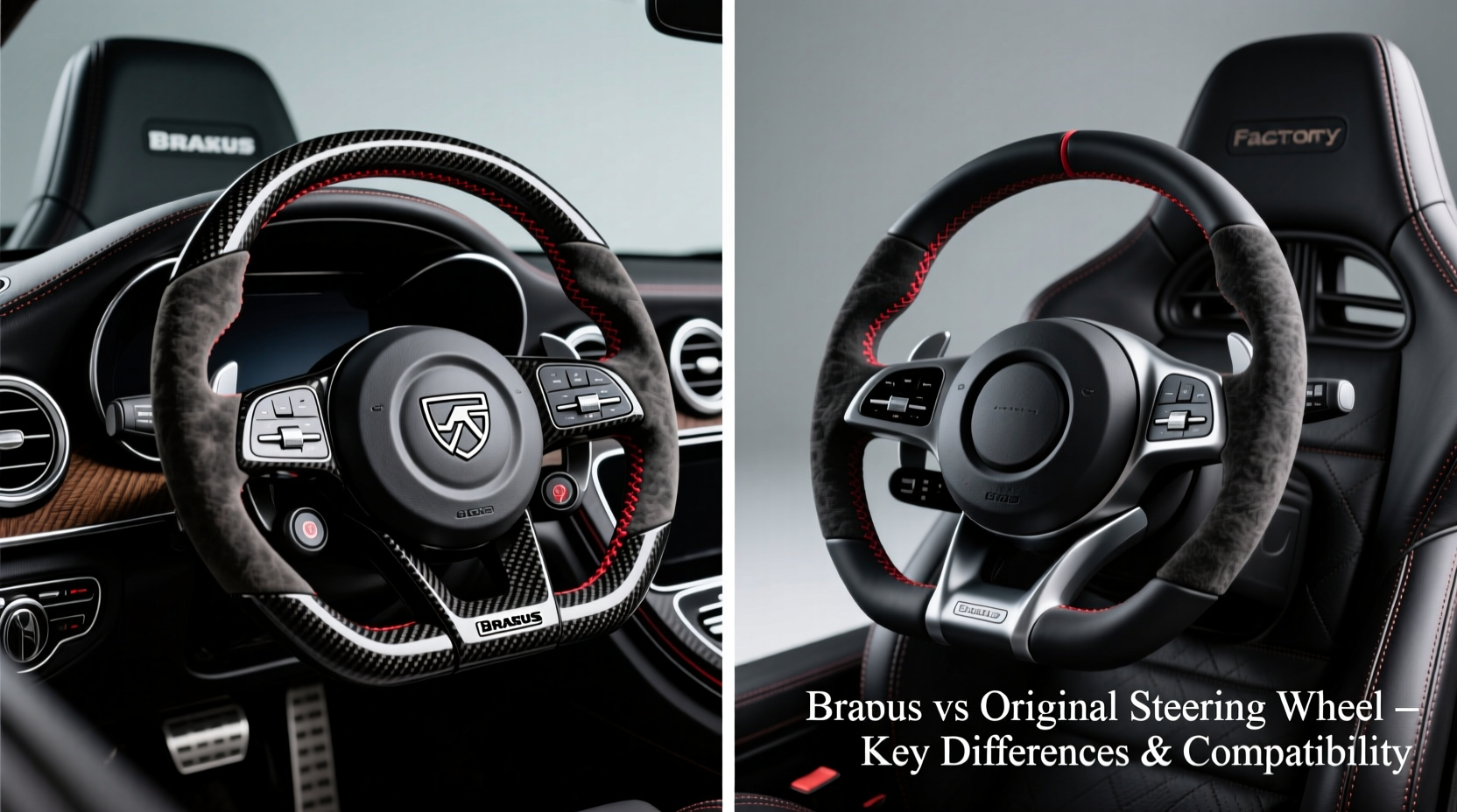 Brabus vs Original Steering Wheel: Key Differences & Compatibility