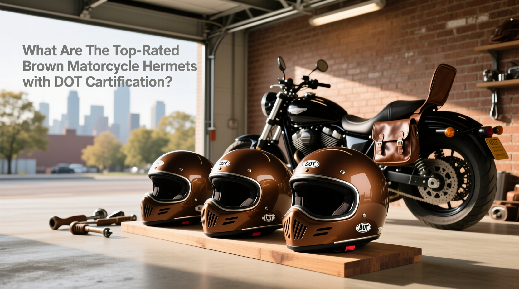Brown Motorcycle Helmets with DOT Certification Guide