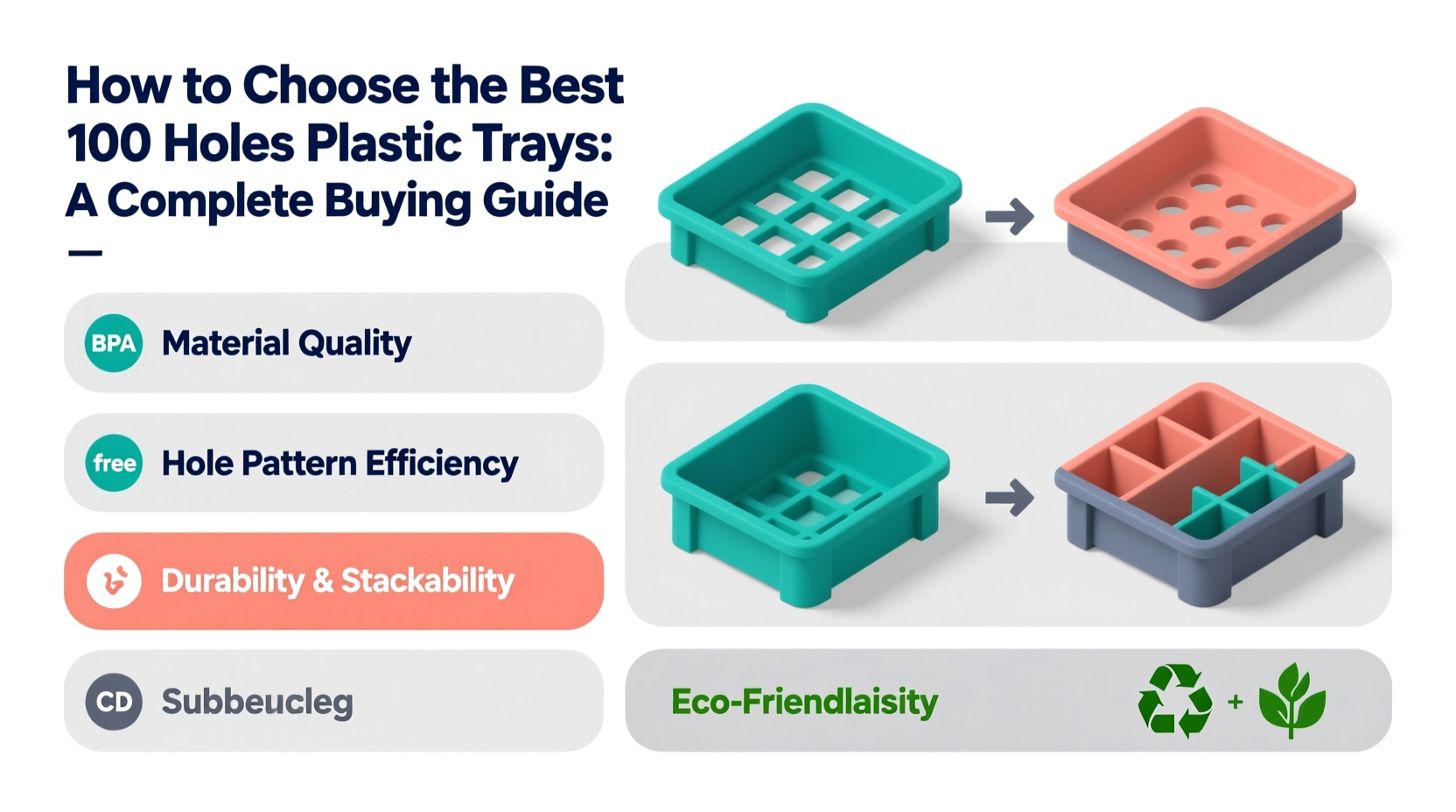 How to Choose the Best 100 Holes Plastic Trays: A Complete Buying Guide