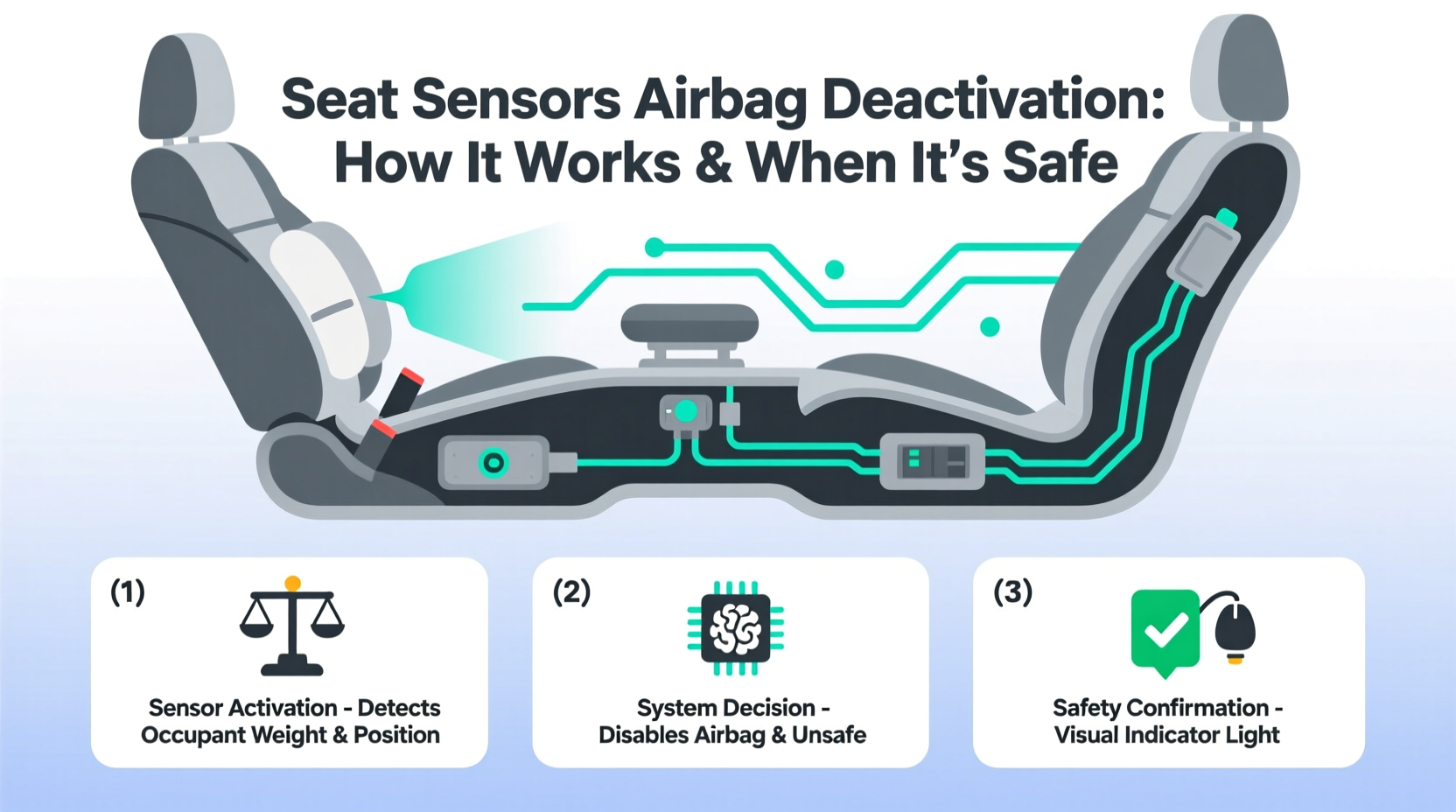 Seat Sensors Airbag Deactivation: How It Works & When It’s Safe
