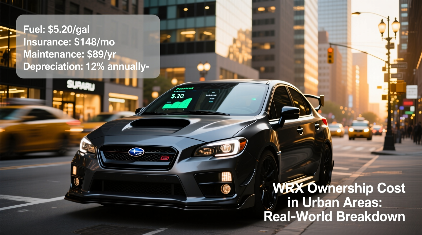 WRX Ownership Cost in Urban Areas: Real-World Breakdown