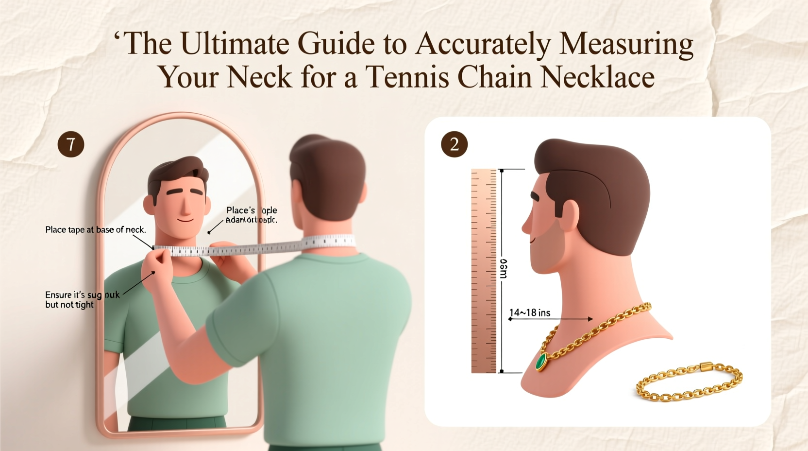 The Ultimate Guide To Accurately Measuring Your Neck For A Tennis Chain ...
