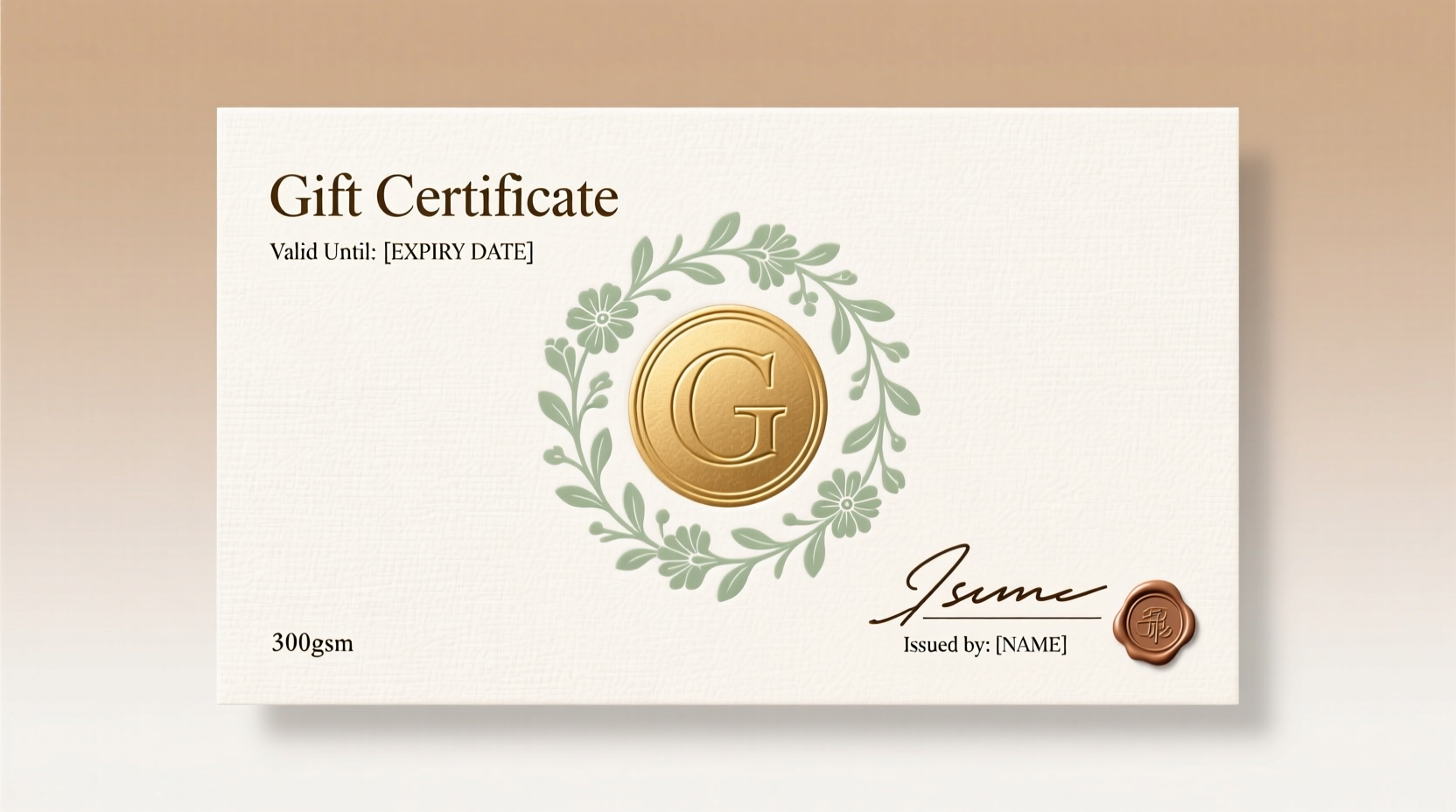 Paper Gift Certificates Design Custom Vouchers And Templates