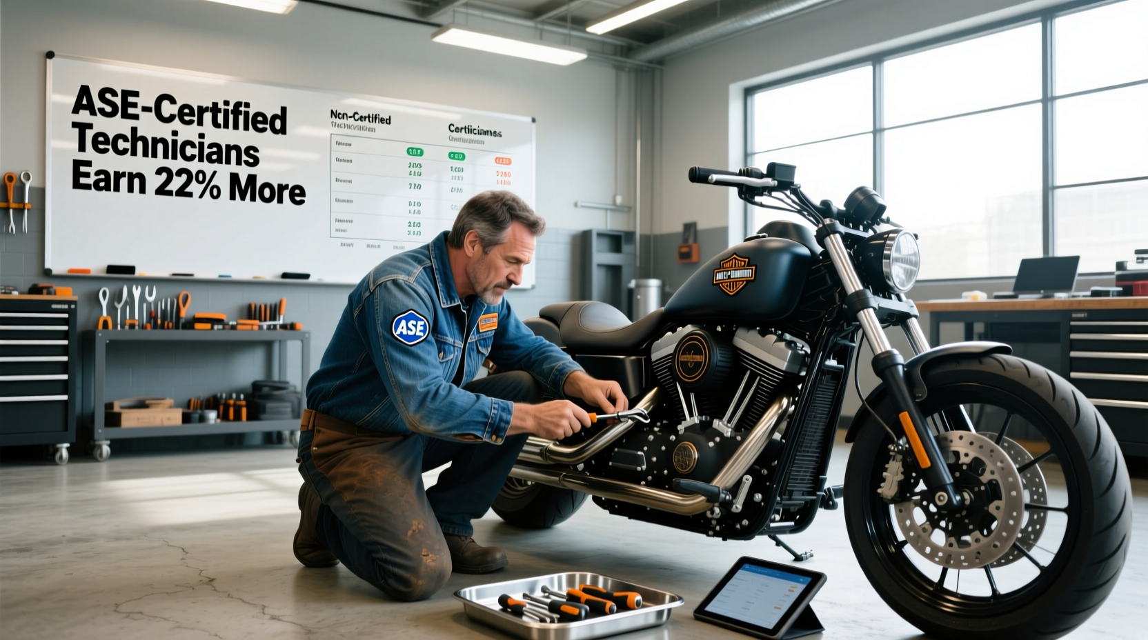 Motorcycle Mechanic Pay Guide: Does ASE Certification Increase Earnings?