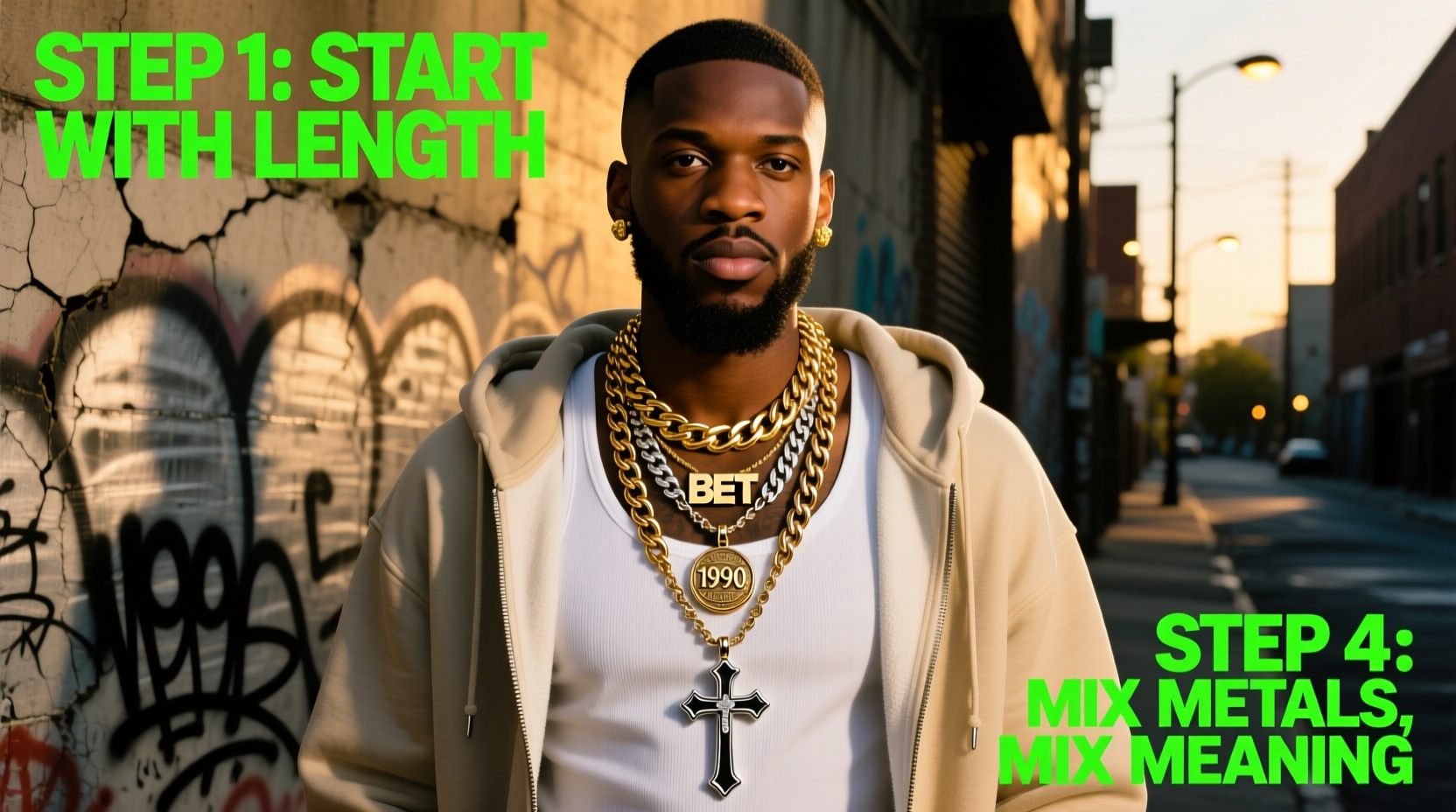 Mastering Necklace Layering For A Bold Hip Hop Style A Step By Step Guide