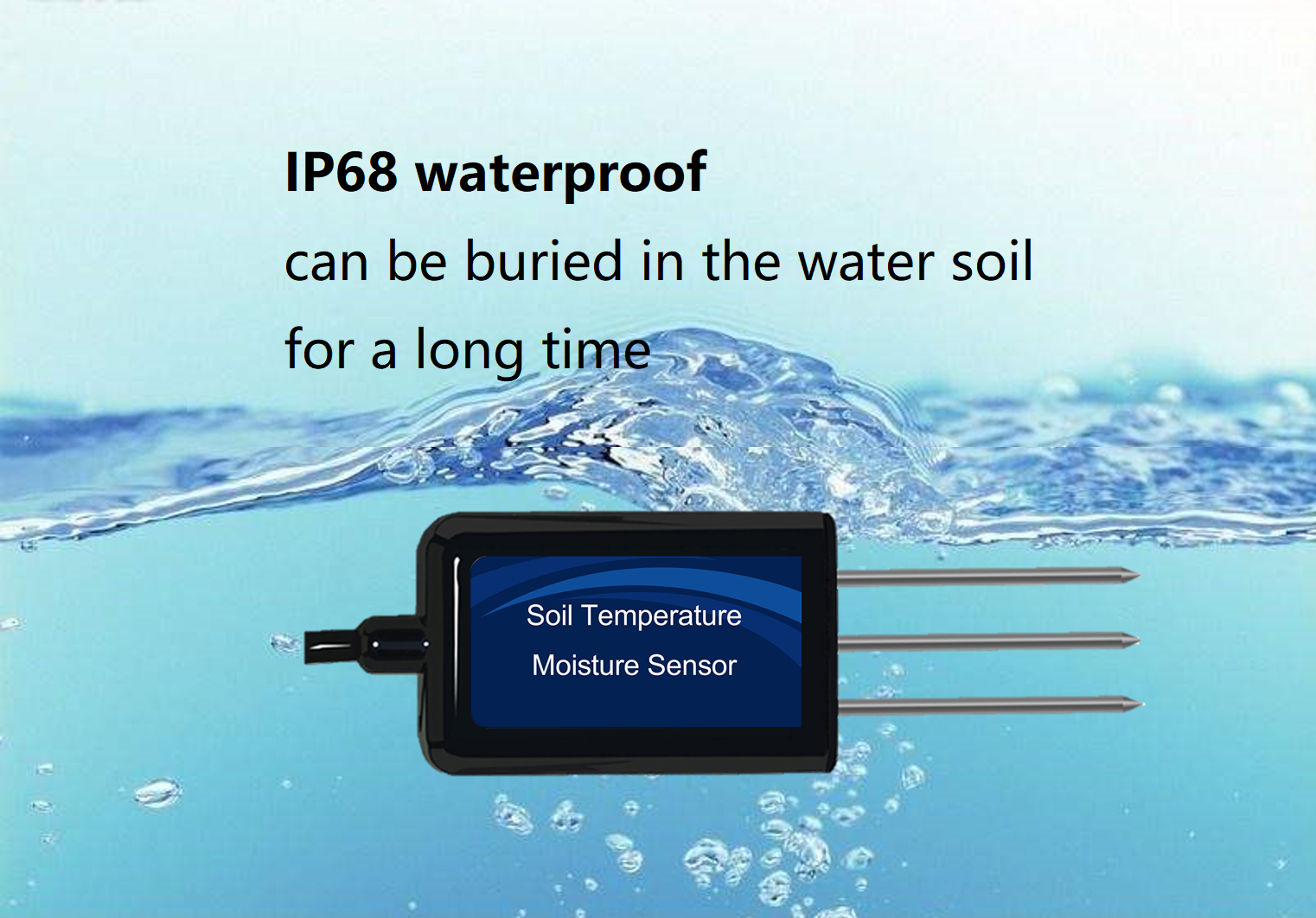 LORA LORAWAN 2 IN1 RS485 DIGITAL SIGNAL GPRS AGRICULTURE SOIL MOISTURE AND TEMPERATURE SENSOR ...