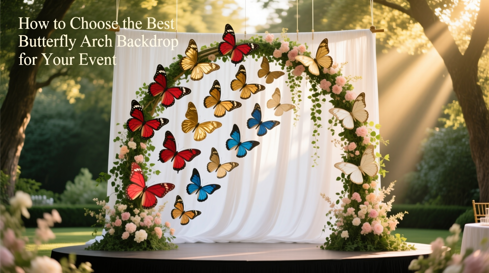 How to Choose the Best Butterfly Arch Backdrop for Your Event
