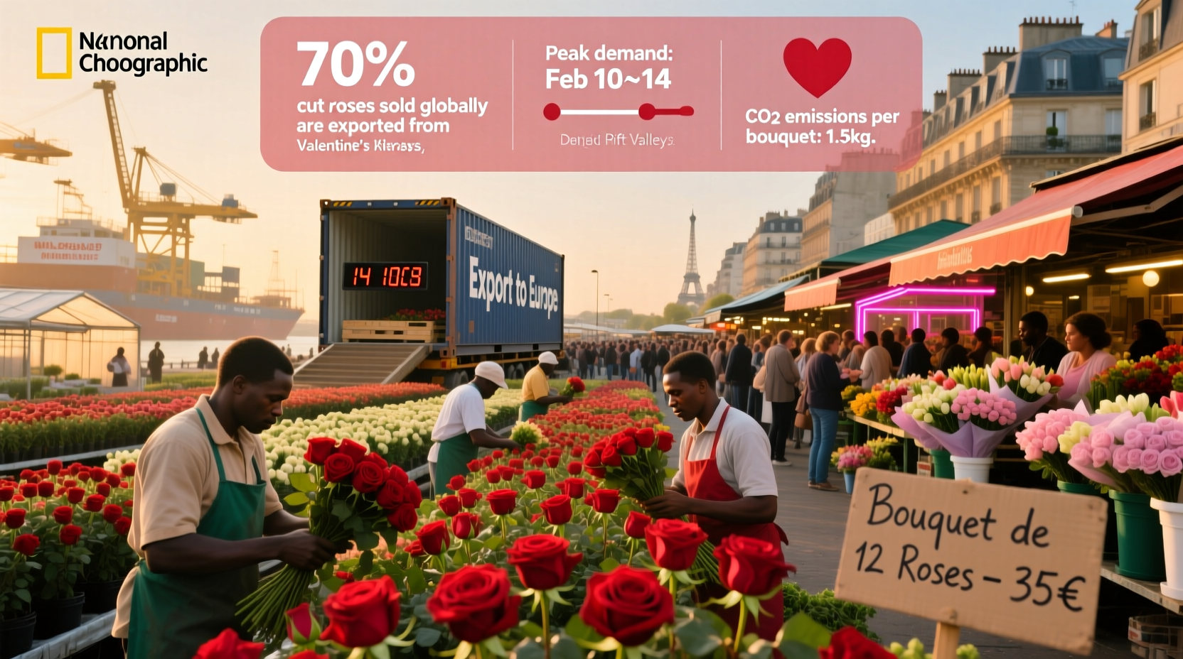 How Valentine's Day Affects Agriculture and Flower Markets