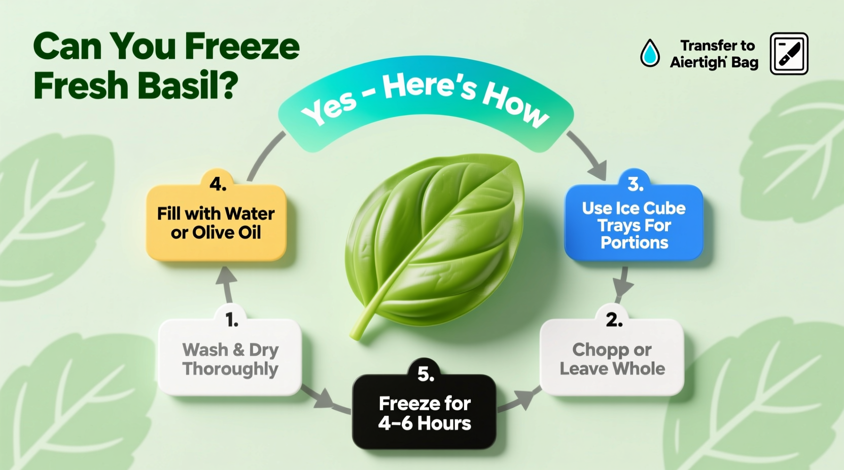 Can You Freeze Fresh Basil? Yes – Here's How