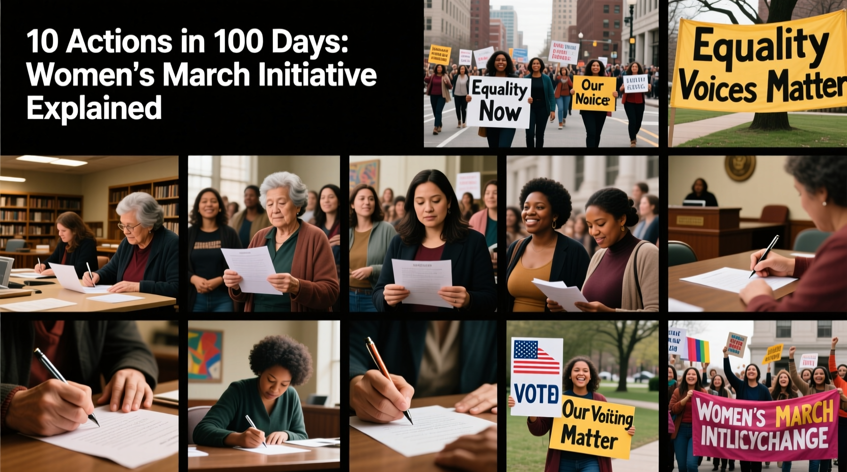 10 Actions in 100 Days: Women's March Initiative Explained