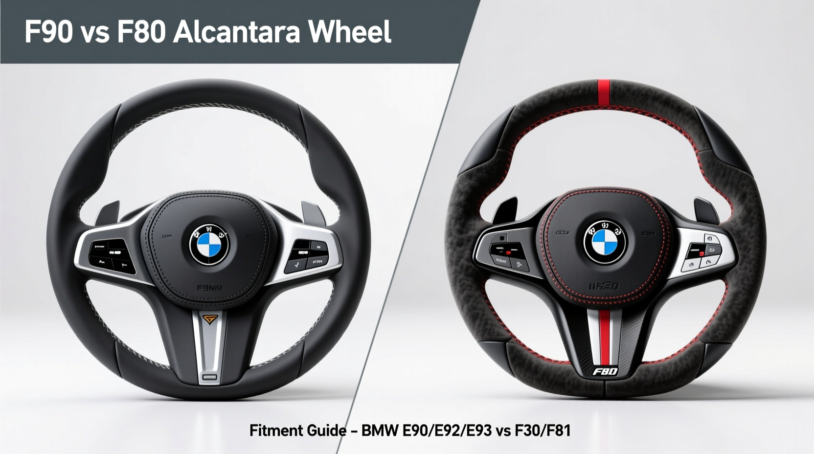 F90 vs F80 Alcantara Wheel: Key Differences & Fitment Guide
