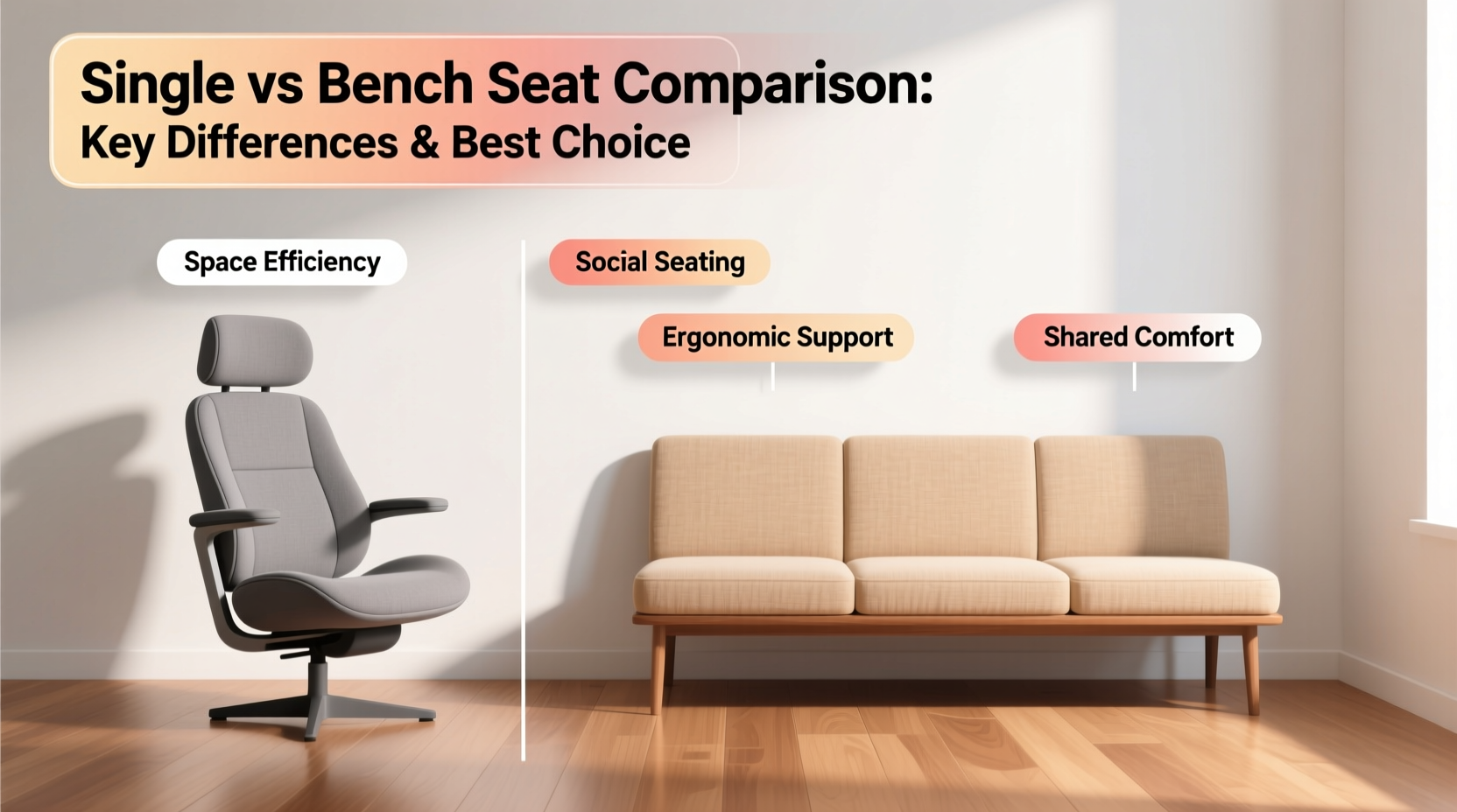 Single vs Bench Seat Comparison: Key Differences & Best Choice