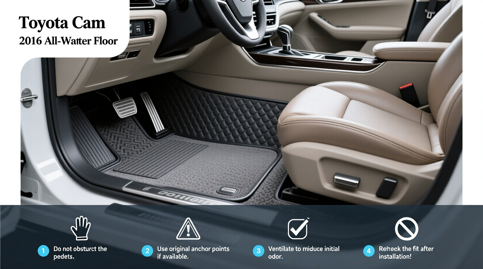 How to Choose All Weather Floor Mats for 2016 Toyota Camry