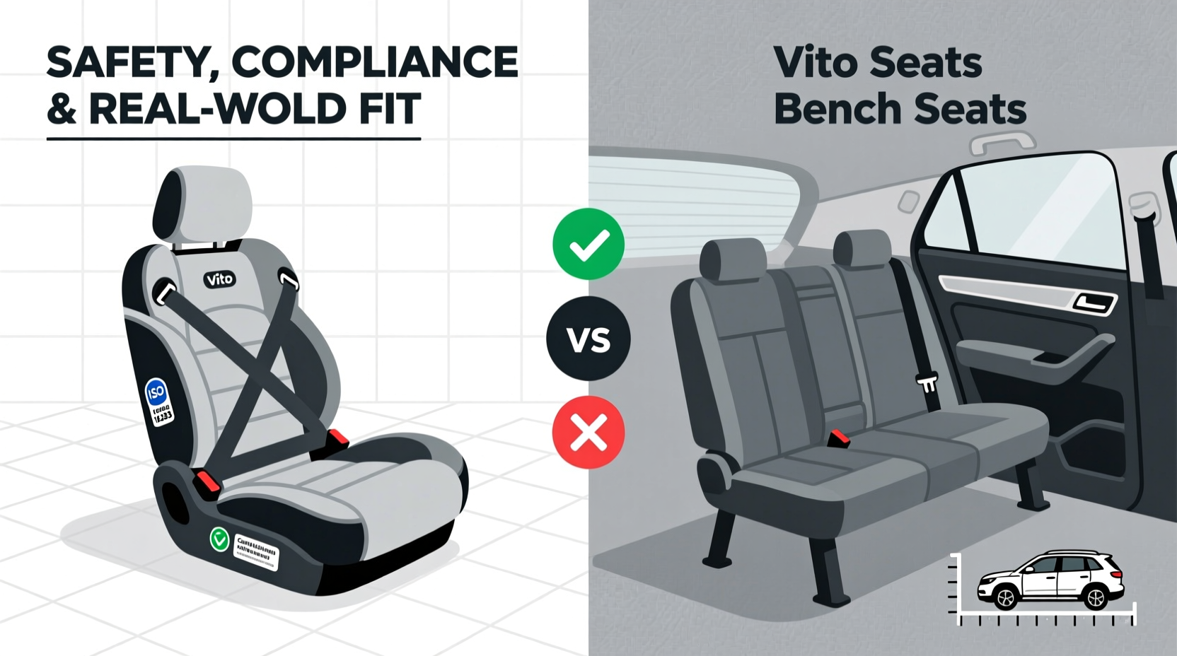 Vito Seats vs Bench Seats: Safety, Compliance & Real-World Fit