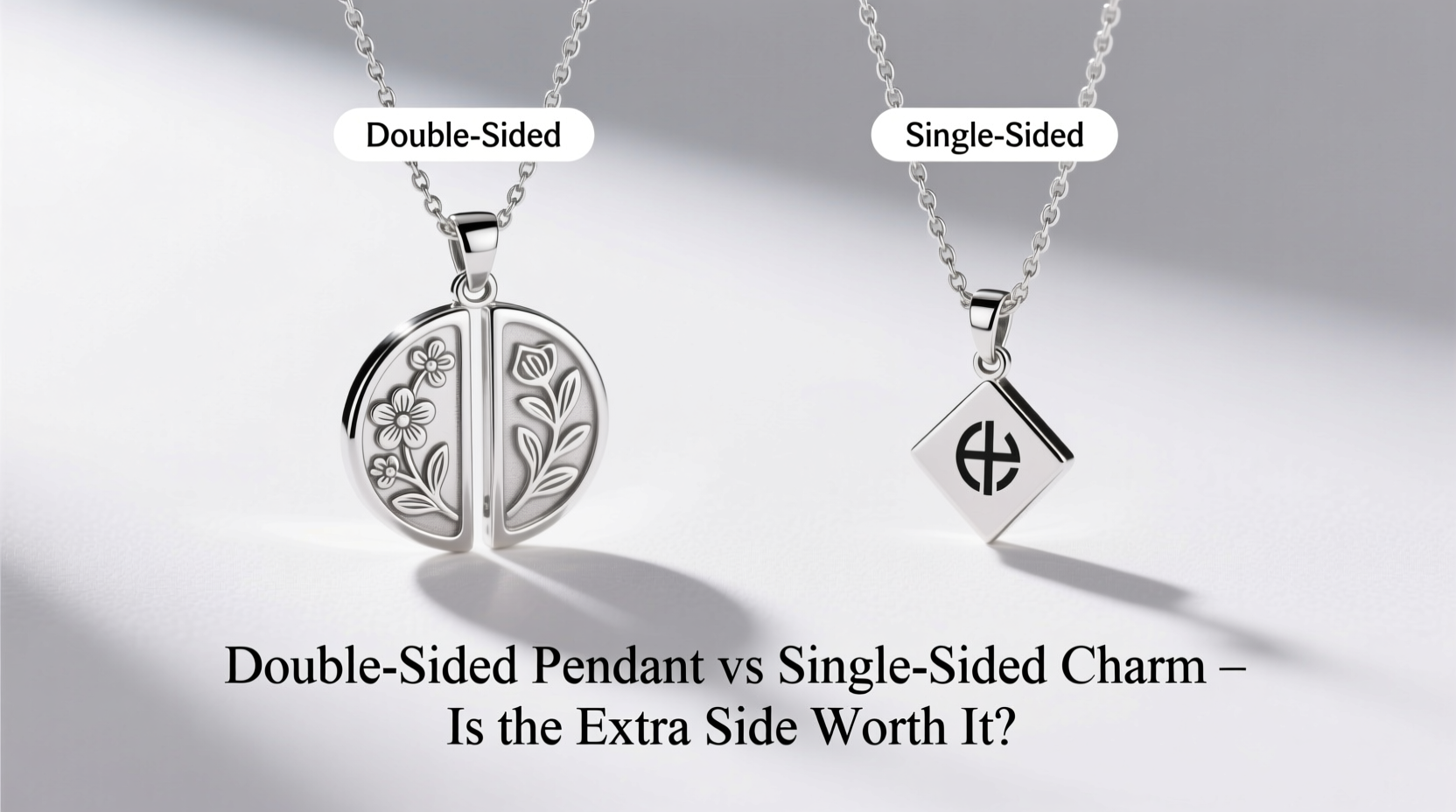 Double Sided Pendant Vs Single Sided Charm Is It Worth Paying More For ...