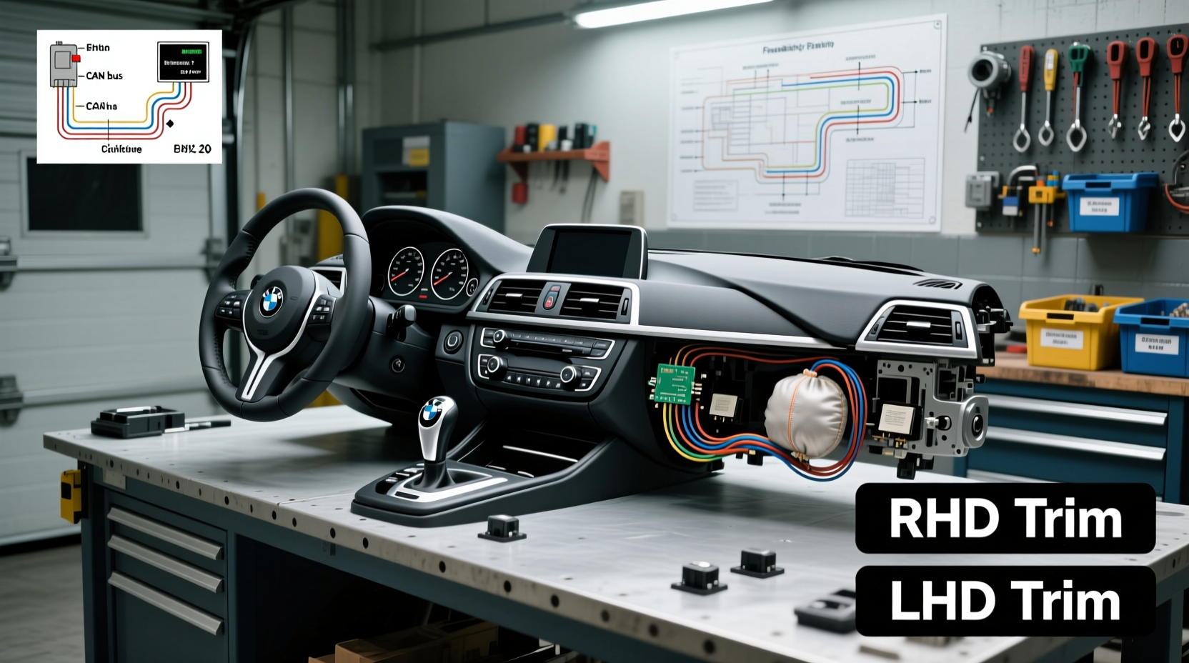 F20 RHD vs LHD Trim Swap: Feasibility, Parts & Wiring Reality