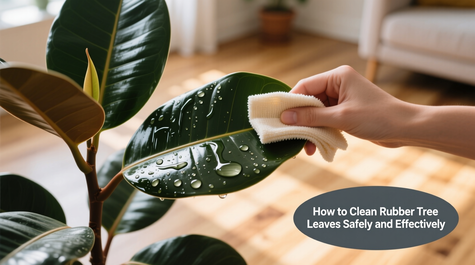 How to Clean Rubber Tree Leaves Safely and Effectively