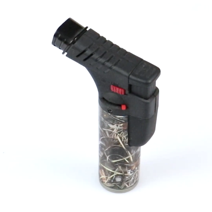 JC-20139 Refillable Cigar Plastic Two Flames Jet Slant Torch Lighter ...