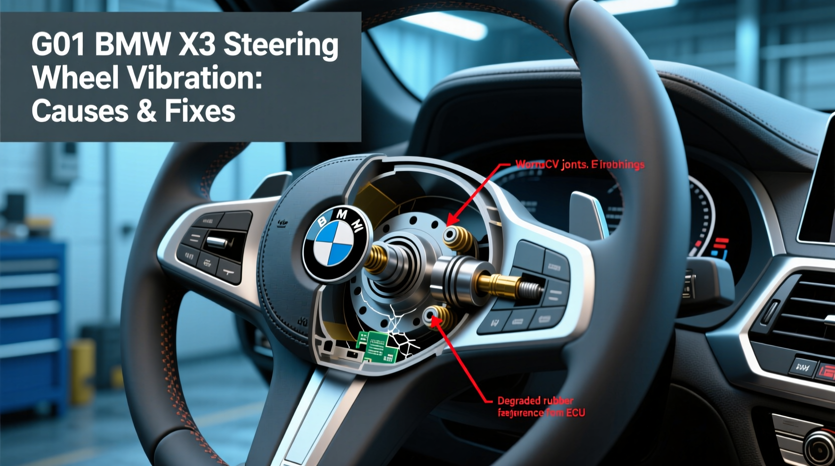 G01 BMW X3 Steering Wheel Vibration: Causes & Fixes